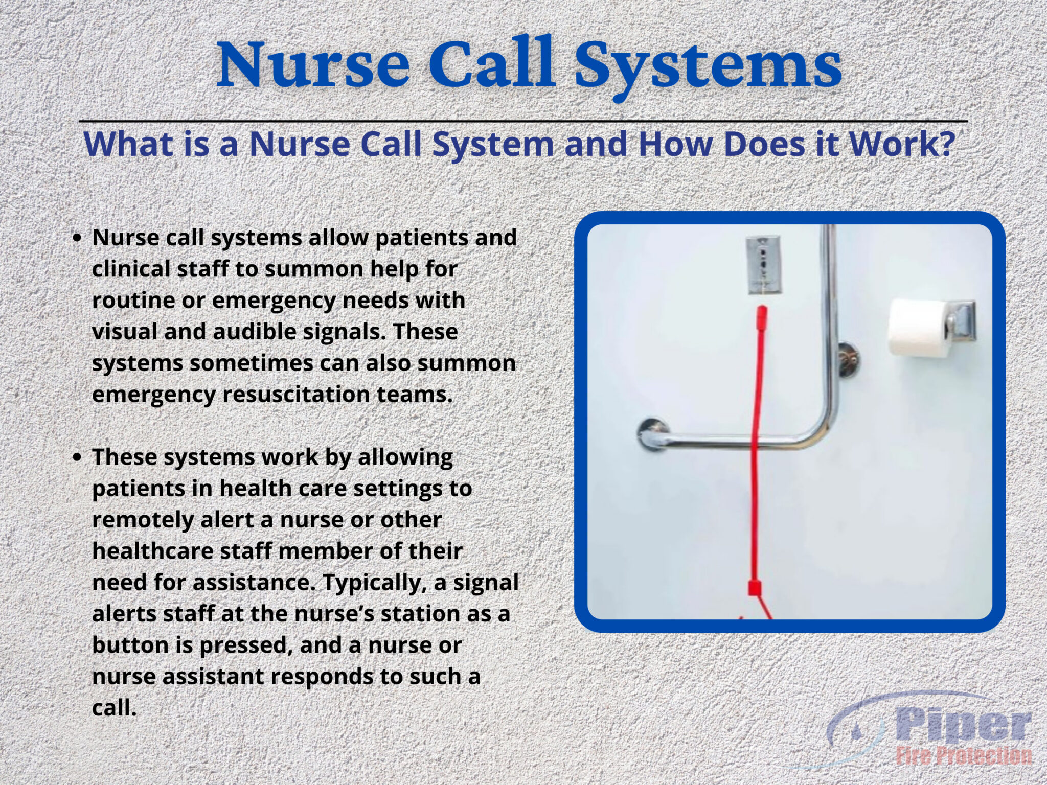 Piper Fire Protection Nurse Call and Emergency Call Systems – Tampa, St ...